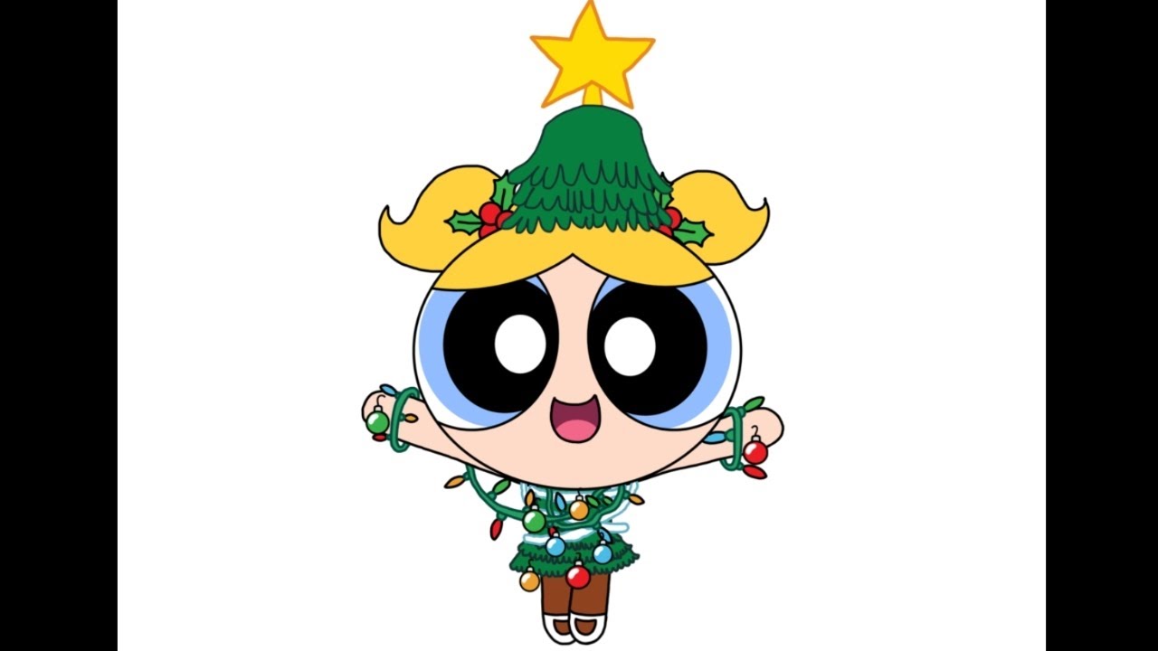 Powerpuff Girls 25 Days of Christmas (Day 9): Bubbles Dressed up as a ...