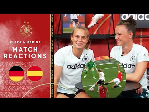 „Klara hat den Ball ! Klara mach was !!!“ – Match Reactions 🇩🇪🇪🇸 mit Klara Bühl & Marina Hegering