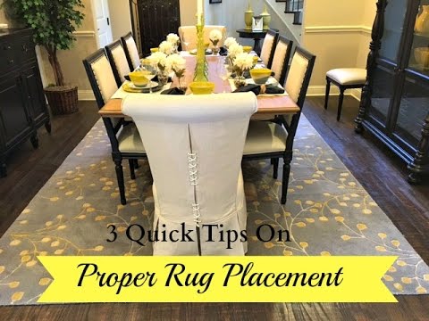 3 Quick Tips: Proper Rug Placement - YouTube
