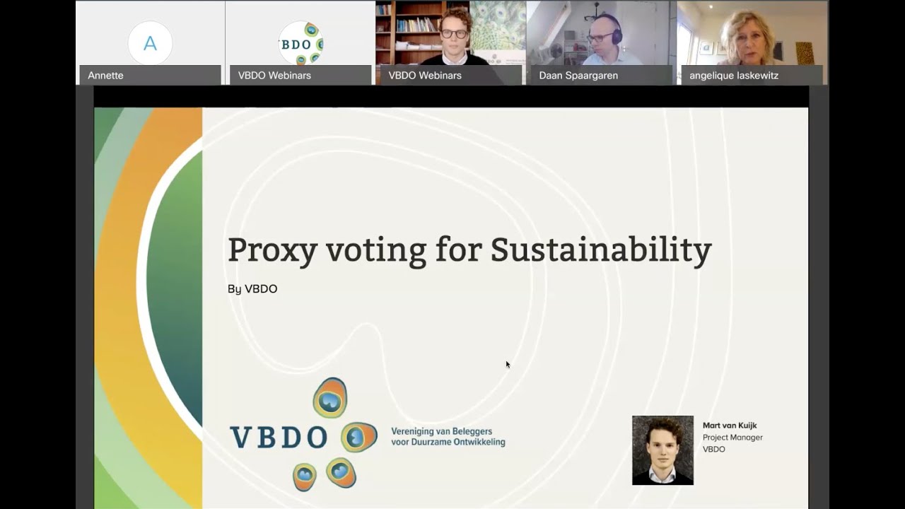 Webinar: Proxy Voting & Sustainability - Research among Dutch Pension ...