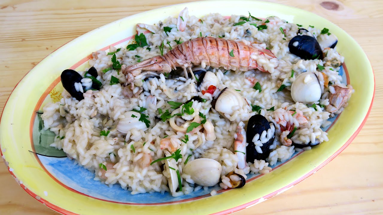 Nonna's Seafood Risotto Recipe (with Nonna) - Laura Vitale - Laura in ...