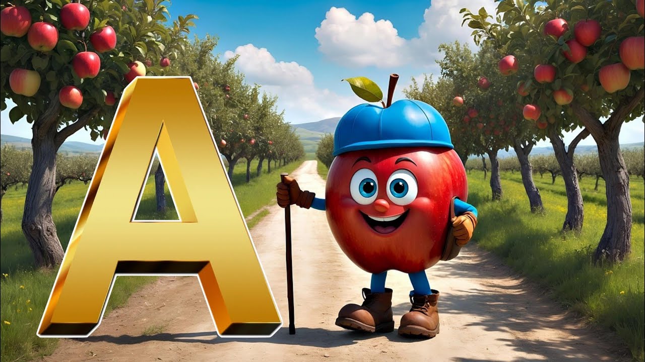 A for apple | अ से अनार | abcd | phonics song | a for apple b for ball ...