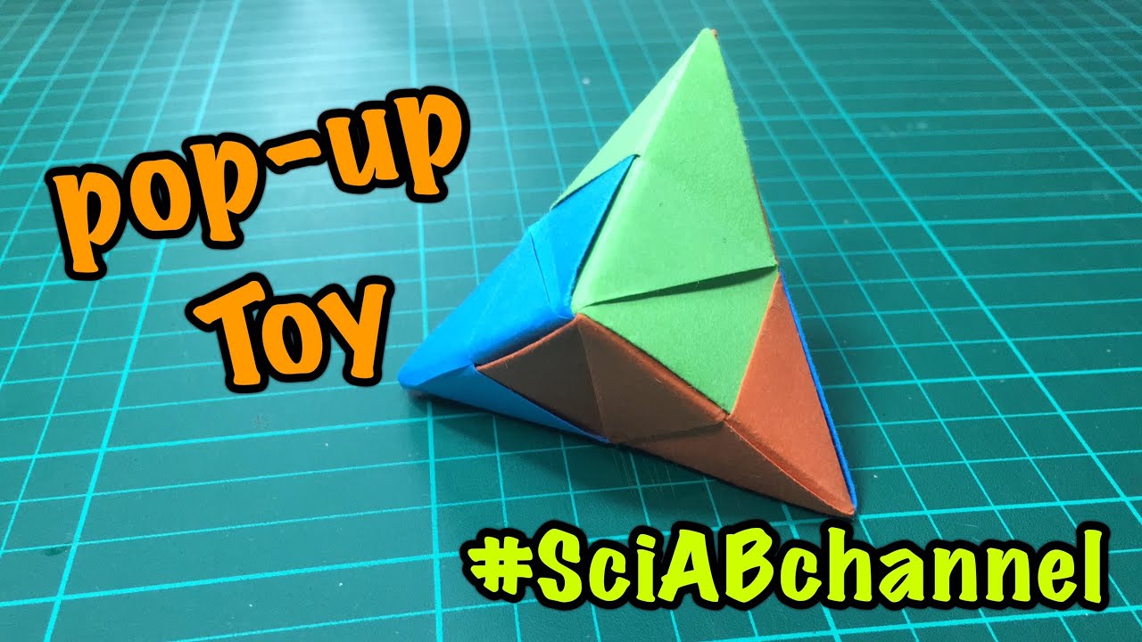 EASY PAPER ORIGAMI BUTTON TOY ANTISTRESS POPIT GAME TUTORIAL | STRESS ...