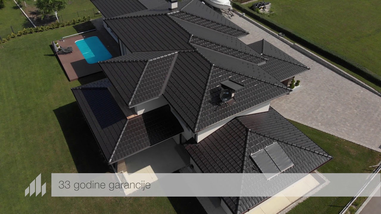 Wienerberger referentni objekat - crep Tondach Saturn engoba crna - YouTube