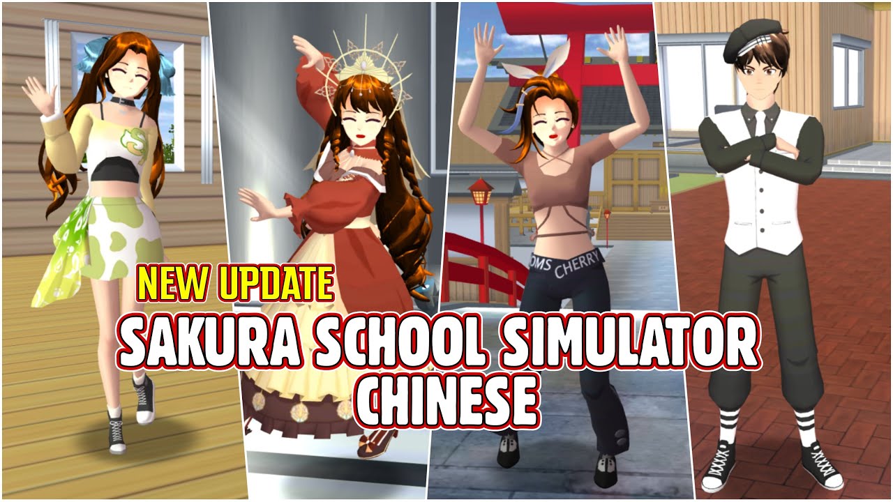 Sakura school simulator new clothes || New update chinese version of ...