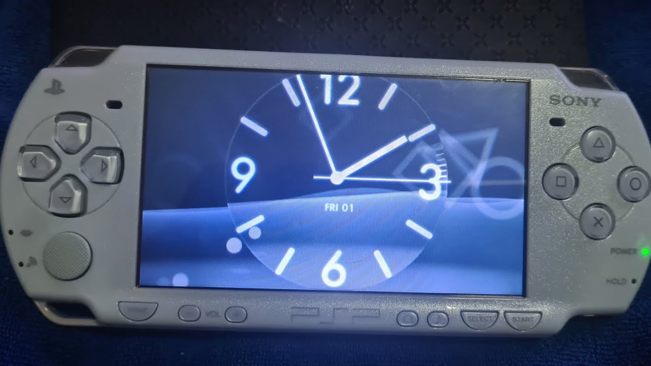 PSPเครื่องที่ทำขายจะมีเพิ่มเมนูPKGIและเวลา - YouTube