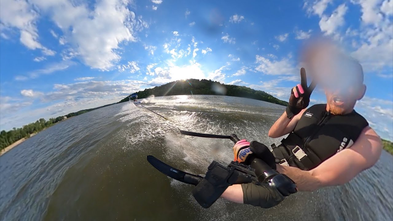 Choppy free ski 360 VR - YouTube