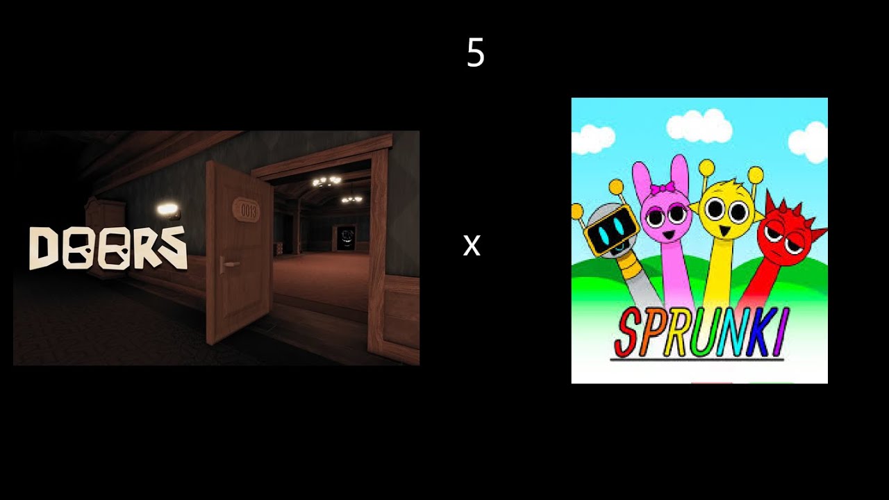 Doors x Sprunki Part 5: Giggles in the hotel while playing Sprunki ...