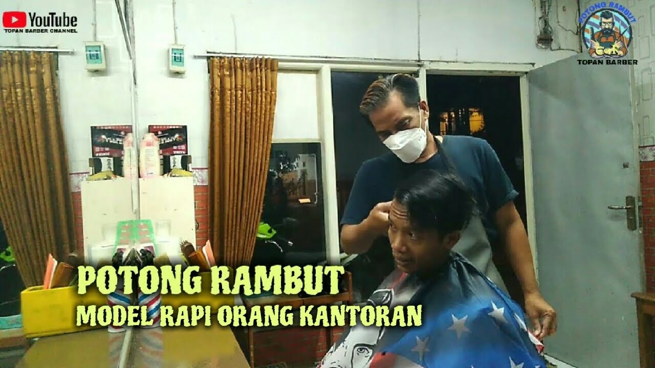Potong rambut model rapi orang kantoran - YouTube