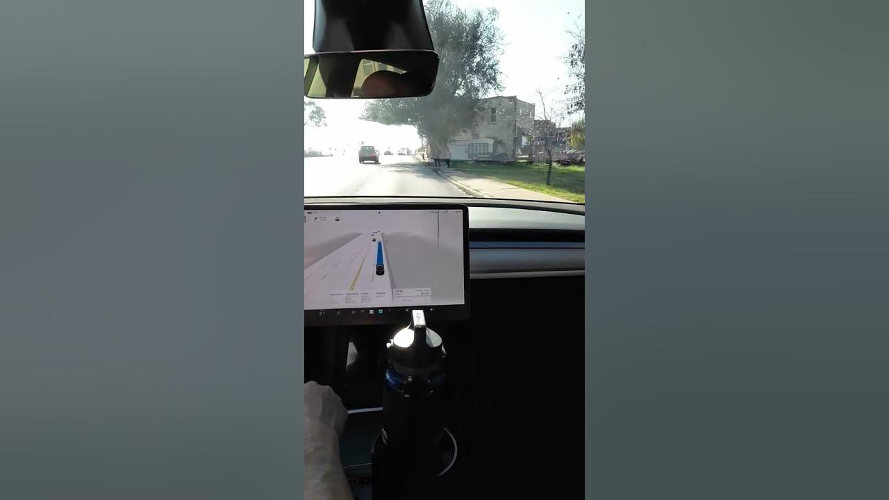 Tesla FSD - Reaction to Pedestrian Tripping! - YouTube