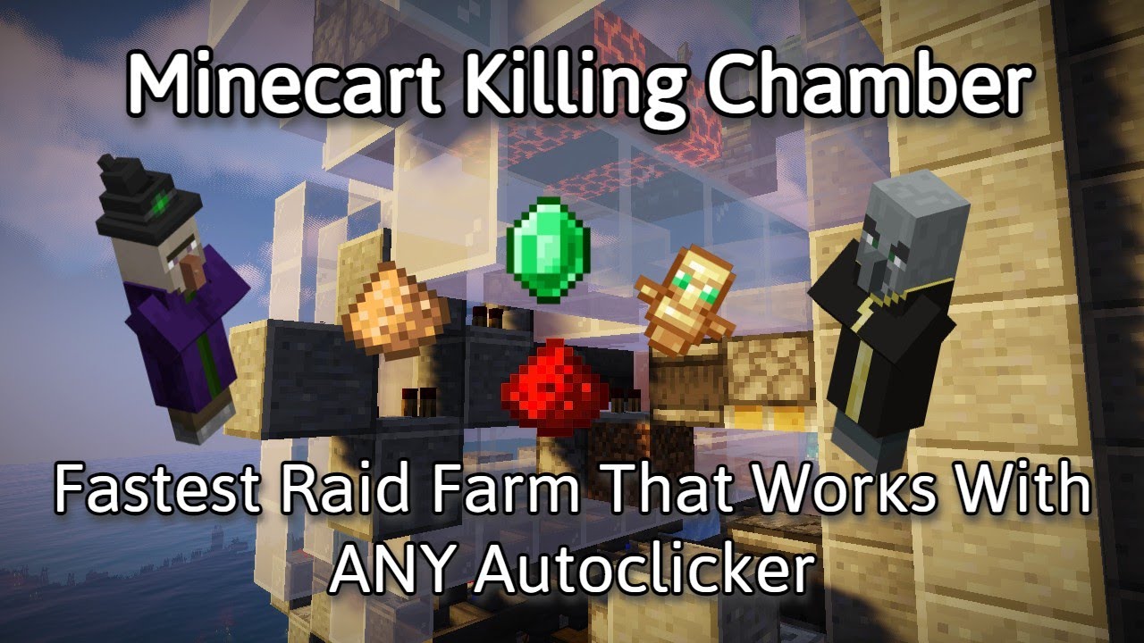 Minecart Killing Chamber For Nash's Stacking Raid Farm (Fastest Working ...