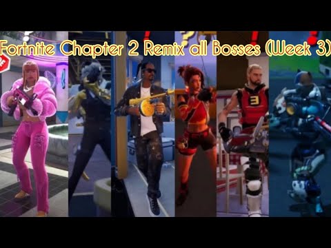 Fortnite Chapter 2 Remix All bosses and vaults (Week 3) #gaming # ...