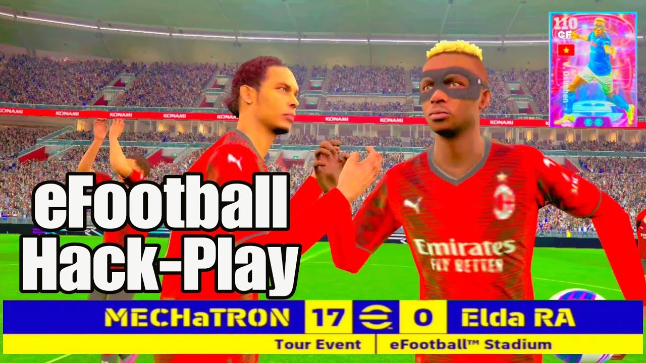 Hacked 110 rated player in efootball 24 mobile | efootball hack | pes24 hack - YouTube