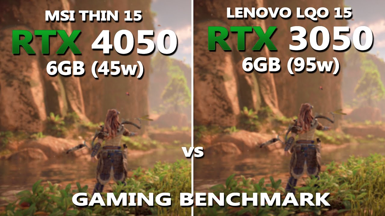 RTX 4050 (50w) vs RTX 3050 6GB (95w) Gaming Benchmark Test | Tested in ...