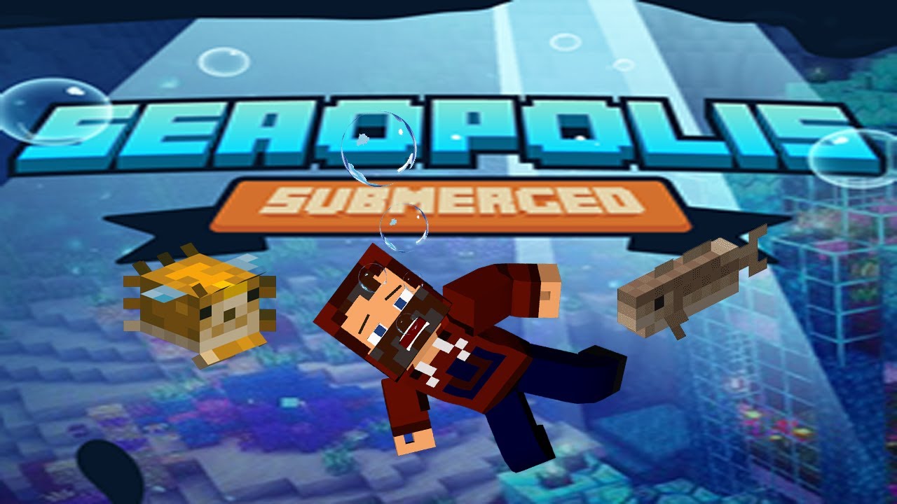 "USING BEDROCK!" SEAOPOLIS SUBMERGED #11 - YouTube