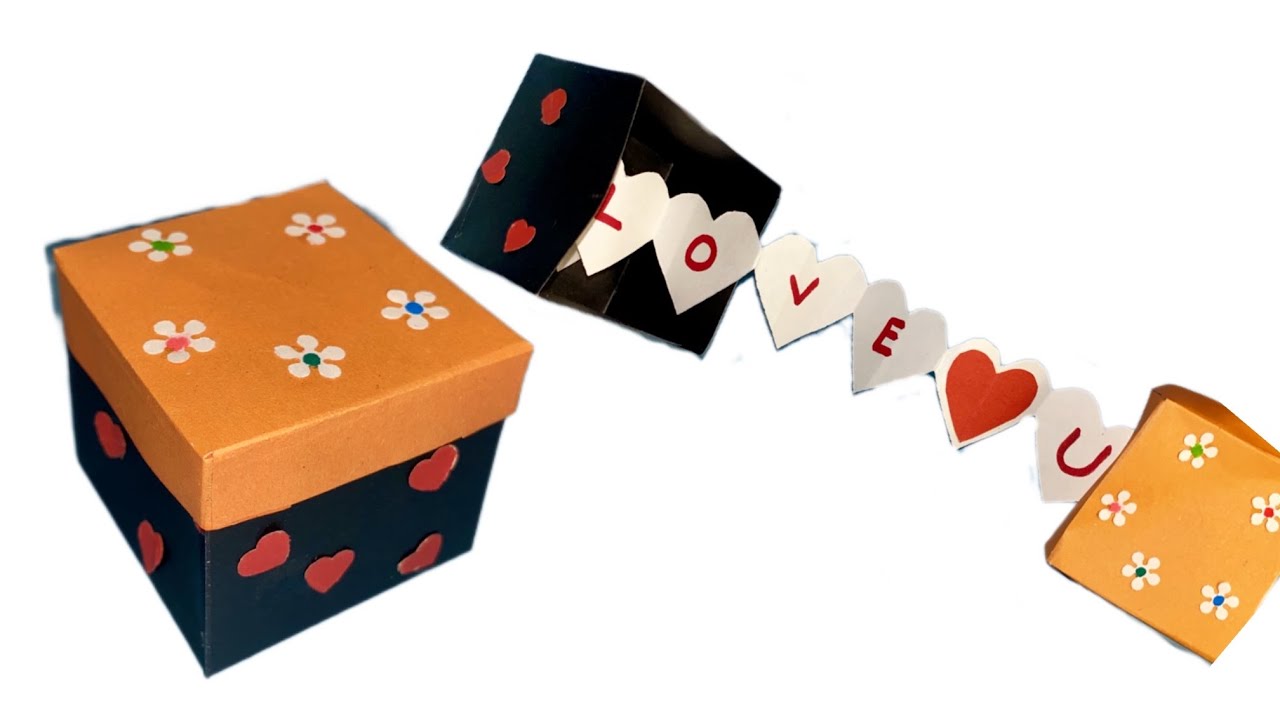 DIY - Secret Message Gift Box For lover | mini Love box | handmade love ...