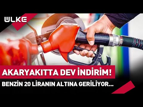 Akaryakıtta Beklenen Dev İndirim Geldi! Benzin 20 Liranın Altına Geriledi #sondakika