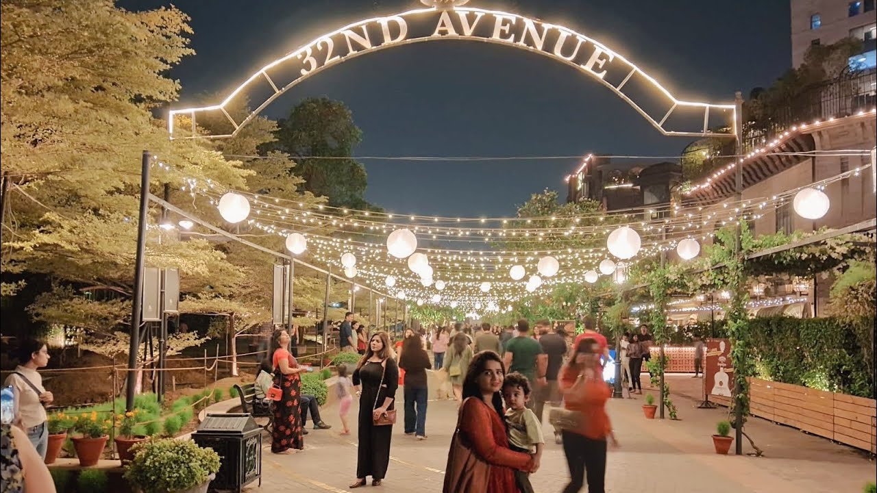 32nd Avenue Milestone | Mini New York Vibes in Gurgaon | Cafés&bars ️👍 ...