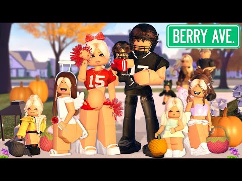 OUR BIG FAMILY TRICK OR TREAT! CHAOTIC HALLOWEEN DAY *VOICED* BERRY AVENUE