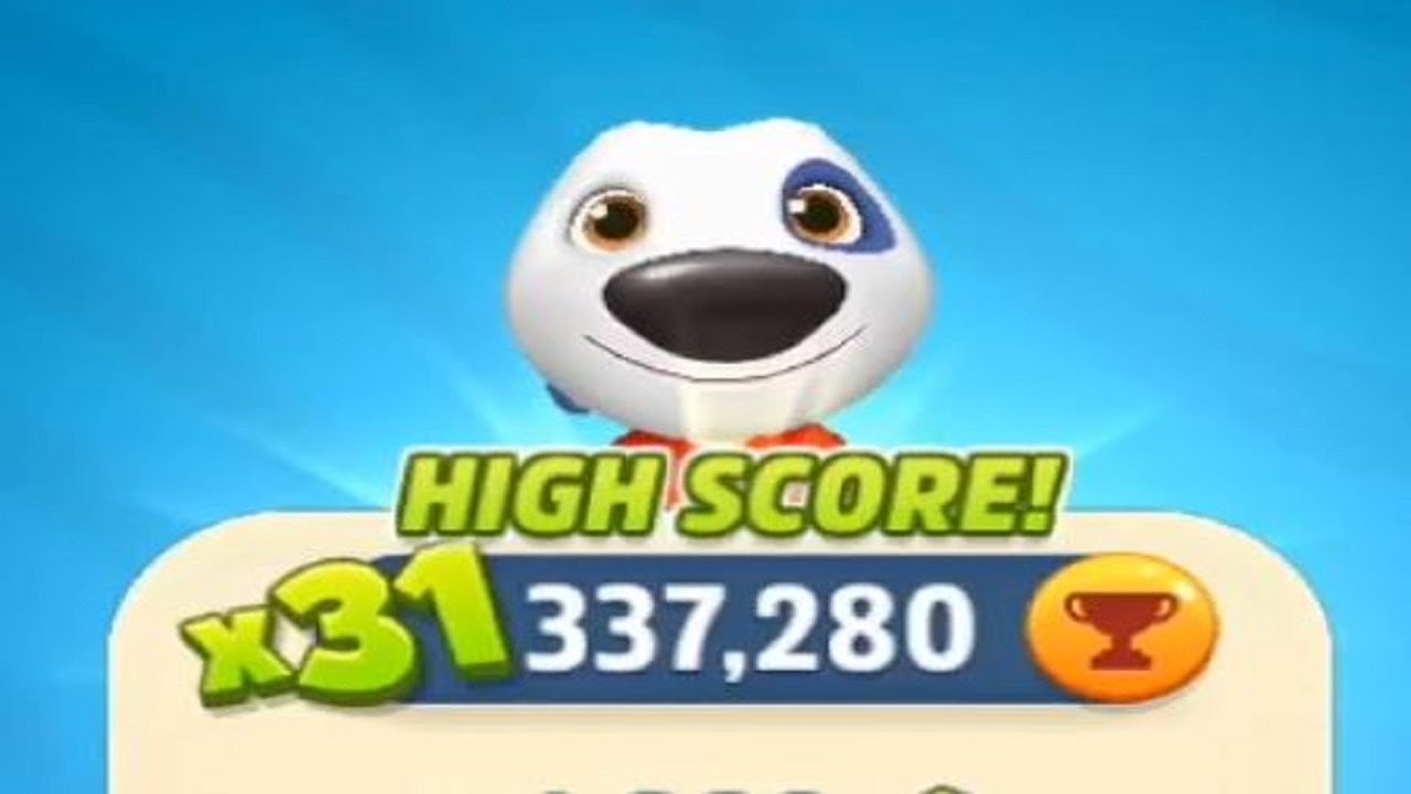 Talking Tom Cat RUN gold #32. Cartoon video game for children. Marathon ...