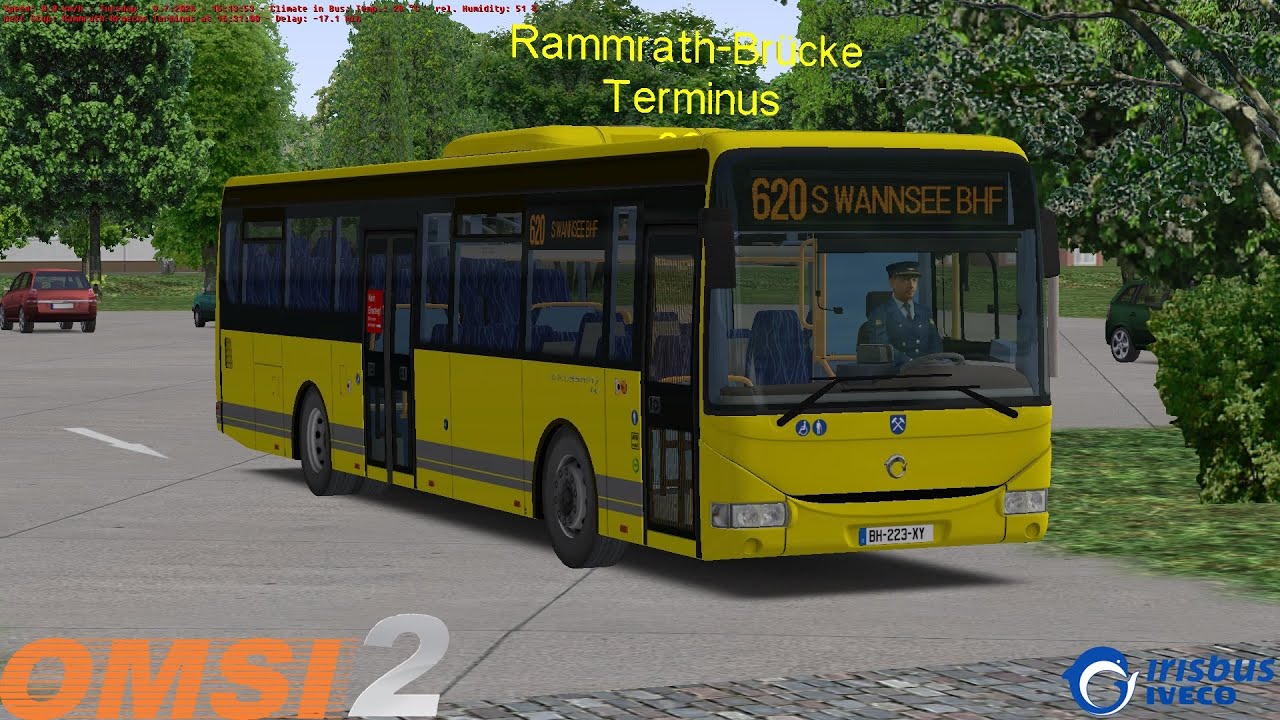 Omsi 2 - Berlin X10 - Line 620 - Irisbus Crossway LE - YouTube