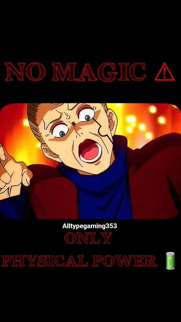 NO Magic ⚠️ Only PHYSICAL POWER 🔋| #Anime #Magic #Physicalpower #Gim # ...