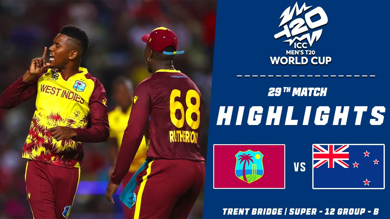 WEST INDIES vs NEW ZEALAND - Highlights ICC T20 CRICKET WORLD CUP 29th ...