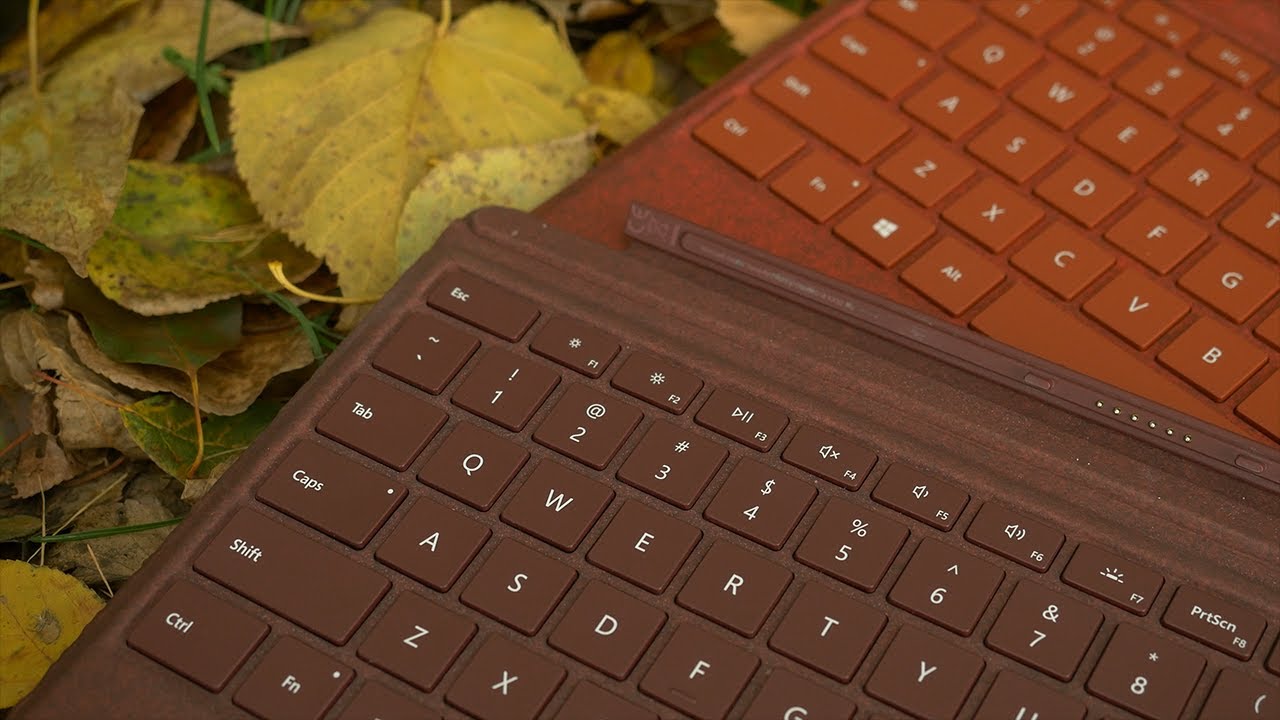 Burgundy and Poppy Red Side by Side - Surface Keyboard - YouTube