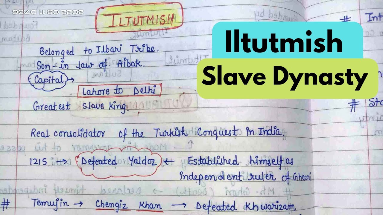 Iltutmish - Slave Dynasty || Delhi Sultanate || Medieval History || Lec ...