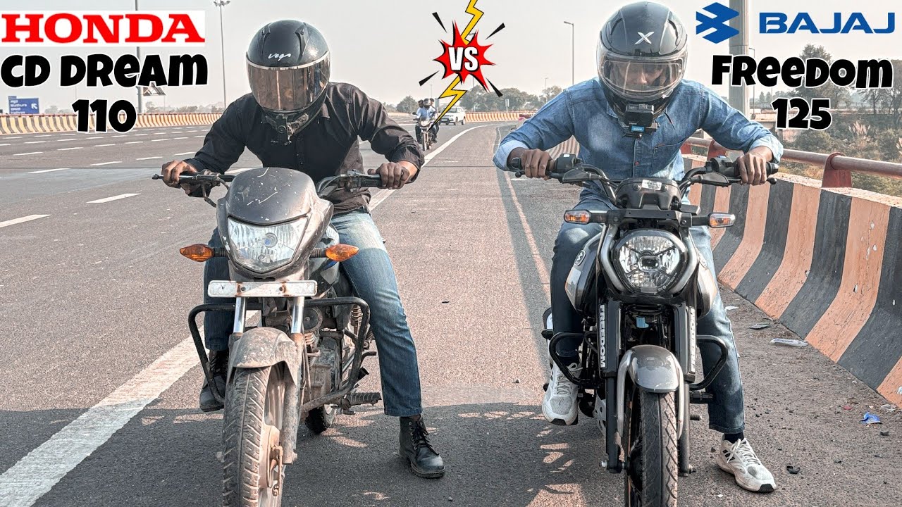 Honda CD Dream 110 vs Bajaj freedom 125 || DRAG RACE - YouTube