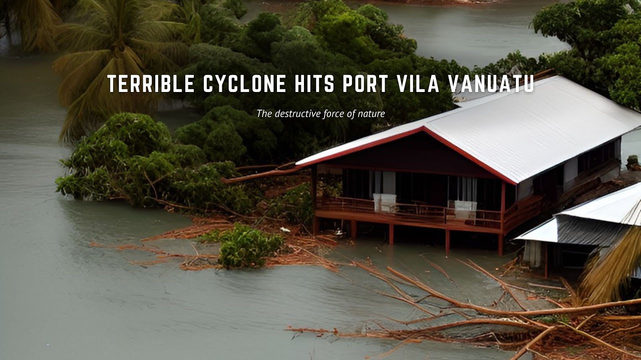 Terrible cyclone hits Port Vila Vanuatu (no comment) | Earthquake - YouTube