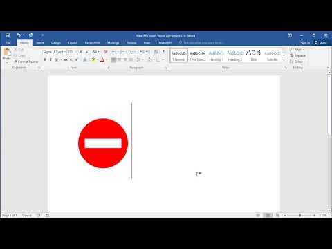 How to type No Entry symbol in Word - YouTube