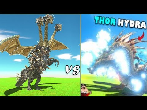 THOR HYDRA VS REAL KING IN ARBS MOBILE ! animal revolt battle simulator ...