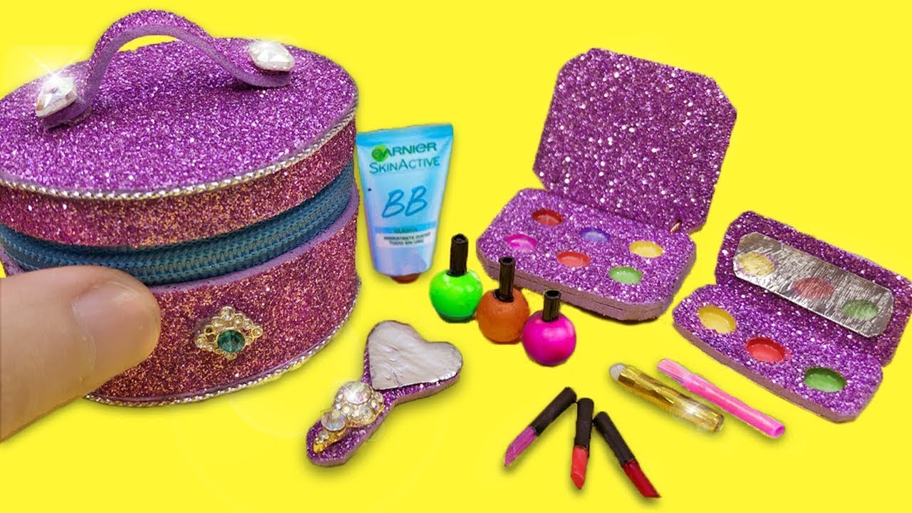 7 DIY Miniature Make up for Babier - YouTube