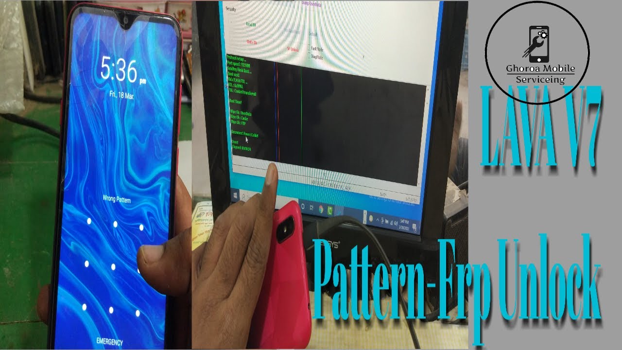 LAVA V7 Pattern frp unlock - YouTube