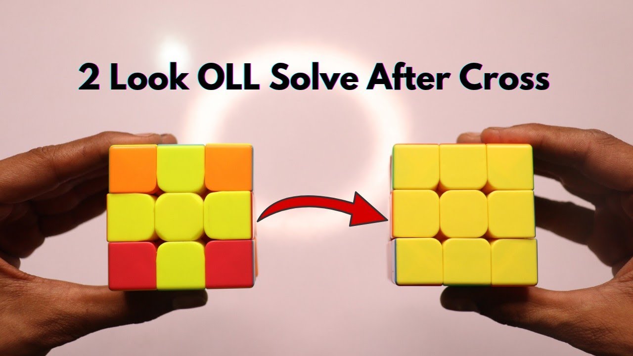 Easy method to solve 2 Look Oll cross / #cubers #rubikscube #cube # ...