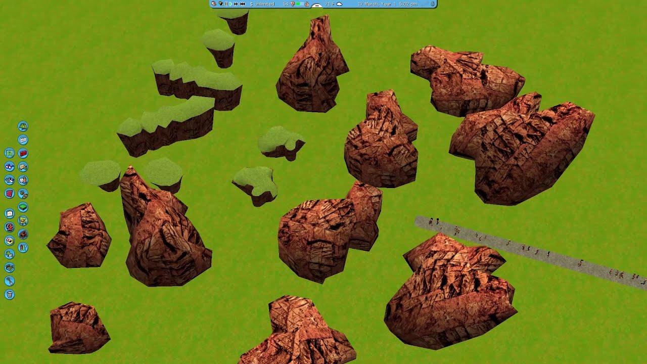 RollerCoaster Tycoon 3 Custom Scenery DOWNLOAD (Disney Rocks) RCT3 ...