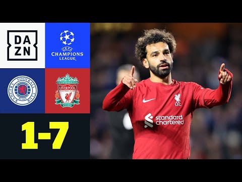 Salahs 7-Minuten-Hattrick & Firmino-Gala: Rangers - FC Liverpool 1:7 | UEFA Champions League | DAZN