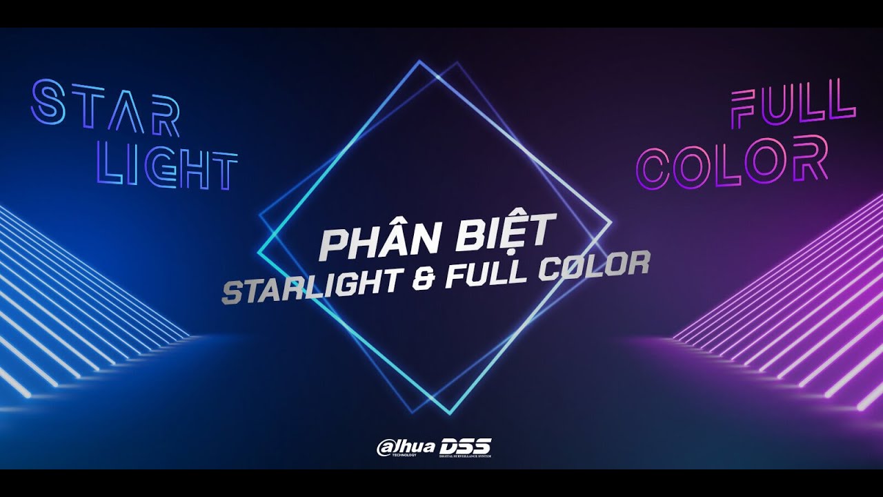 So Sánh Camera Full Color Và Camera Starlight. - YouTube