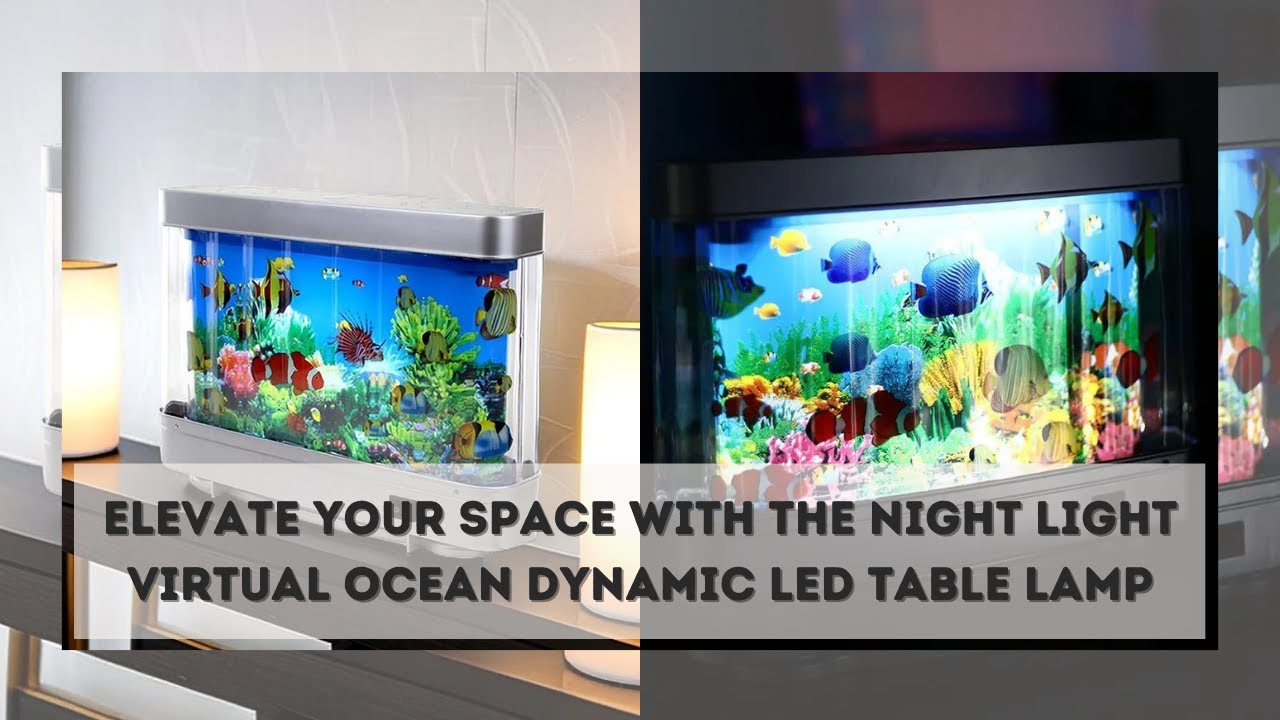 Night Light Virtual Ocean Dynamic LED Table Lamp - Perfect Sensory Lamp ...