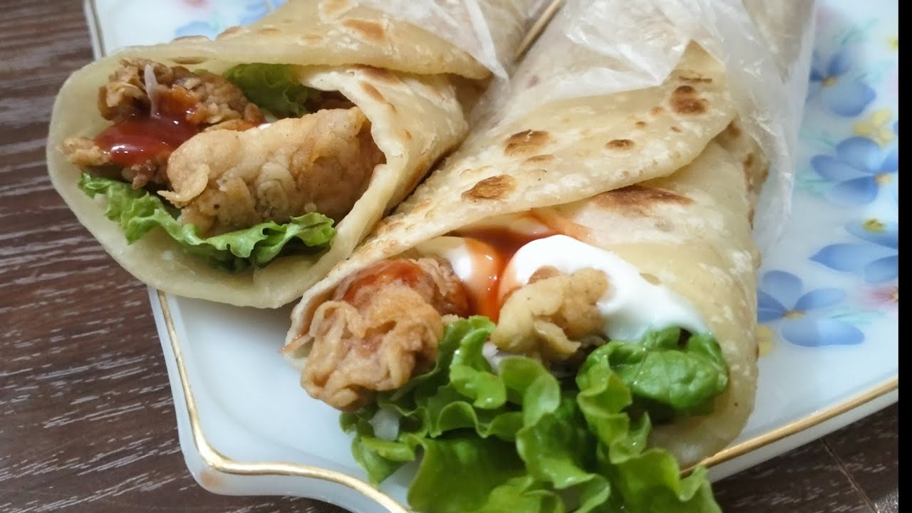 Zinger Paratha Roll Recipe by Pot and pan cooking - YouTube