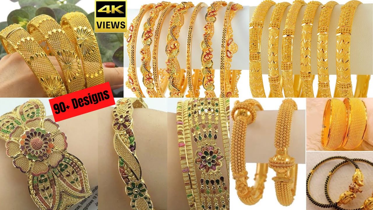 Latest Gold Bangles Designs | Gold Bangles Collection - YouTube