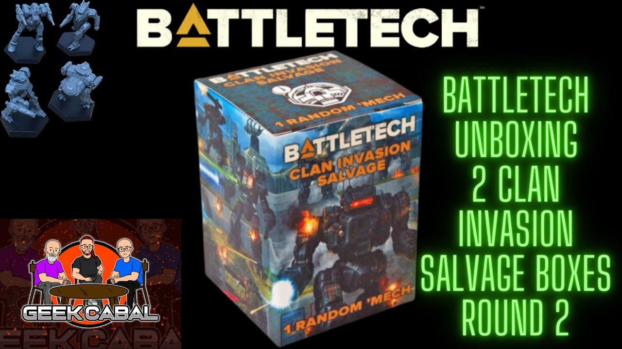 BattleTech Unboxing 2 Clan Invasion Salvage Boxes Round 2 - YouTube