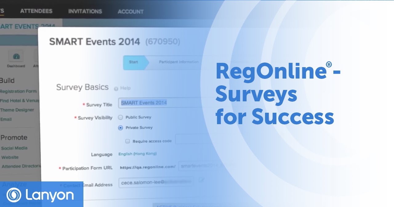 RegOnline by Lanyon — Surveys for Success - YouTube
