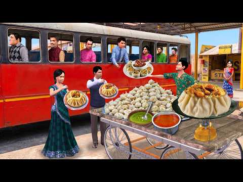Bus Stand Mein Momos Biryani Wala Famous Street Food Hindi Kahani Moral Stories Funny Comedy Video
