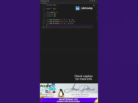 Master Go Operators: Arithmetic, Logical, Comparison #masteringGoSeries ...