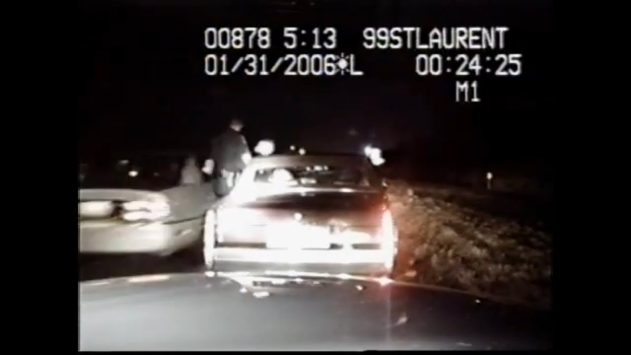 Car Hits Police Officer During Traffic Stop - YouTube