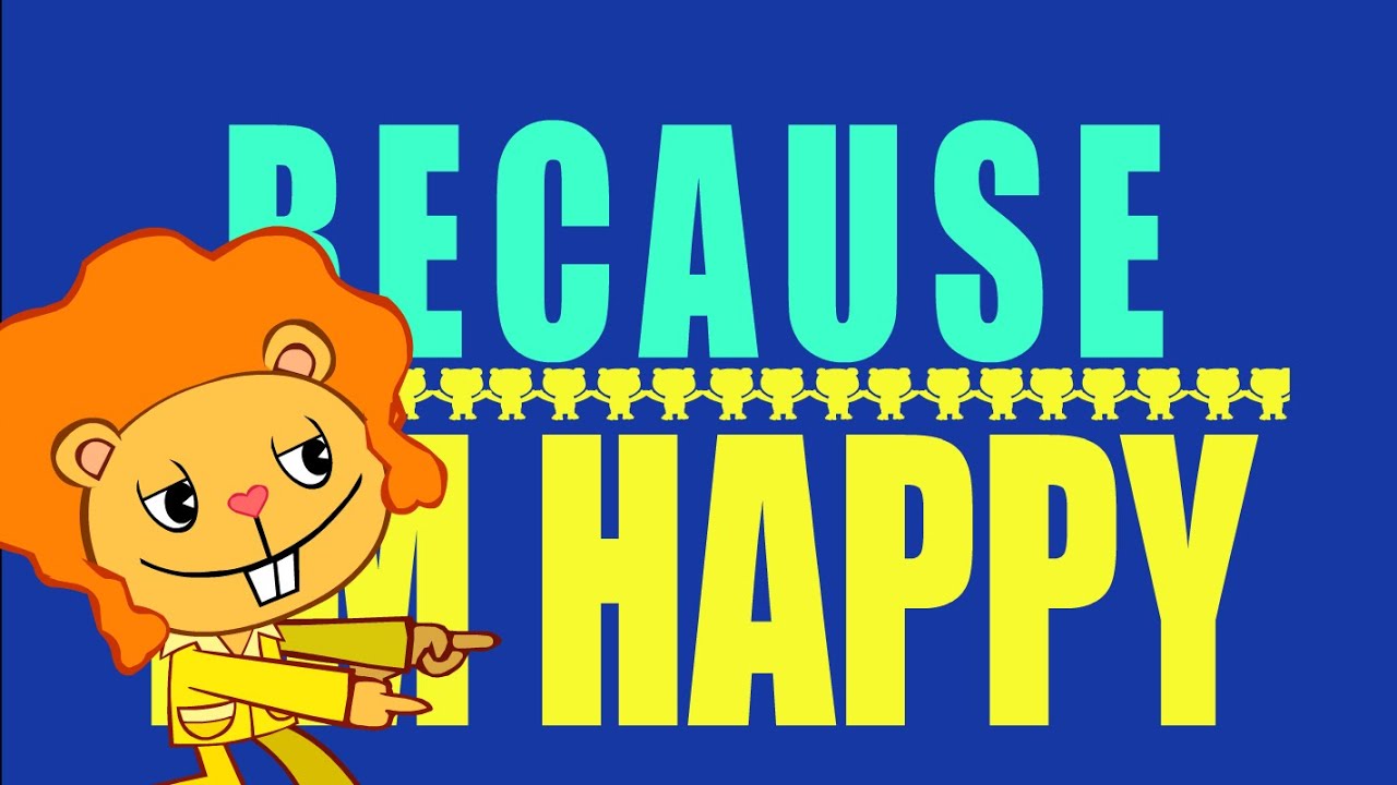 Pharrell Williams - Happy Tree Friends Version (Lyrics Video) - YouTube