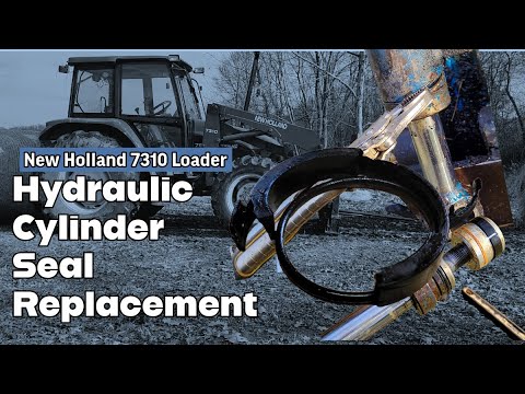 New Holland 7310 Loader Hydraulic Seal Replacement - YouTube