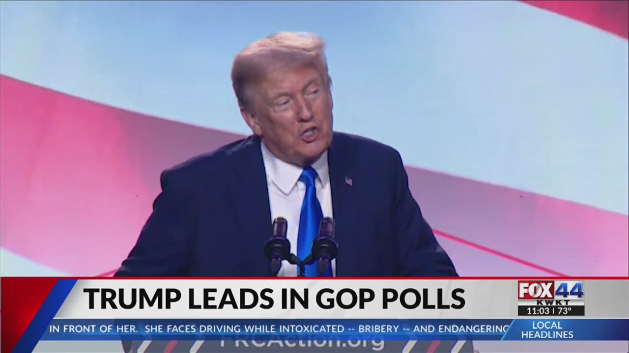 Trump leads in GOP polls - YouTube